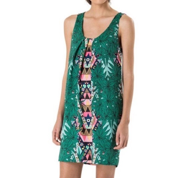 Mara Hoffman | Dresses | Mara Hoffman Maristar Short Dress Palm Print ...